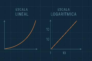 Aprende a interpretar una gráfica en finanzas. Escala lineal vs. escala ...